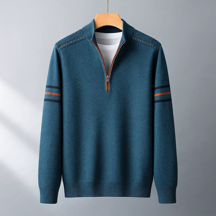 Russell Quarter-Zip Sweater – Amara London