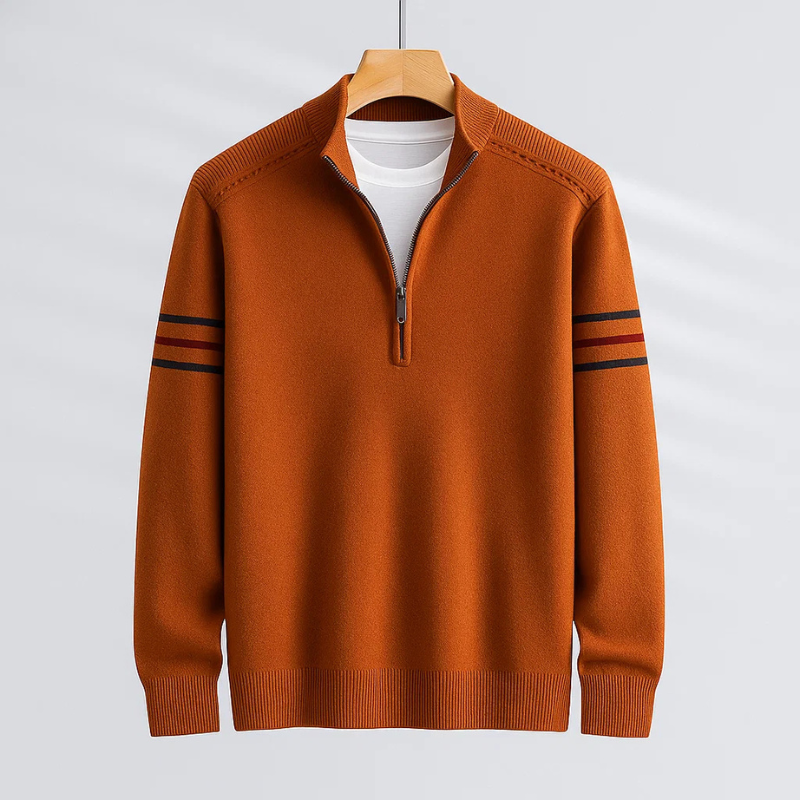 Russell Quarter-Zip Sweater – Amara London